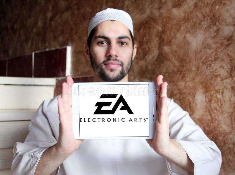 EA, electronic arts logo editorial stock photo. Image of makers - 97070448
