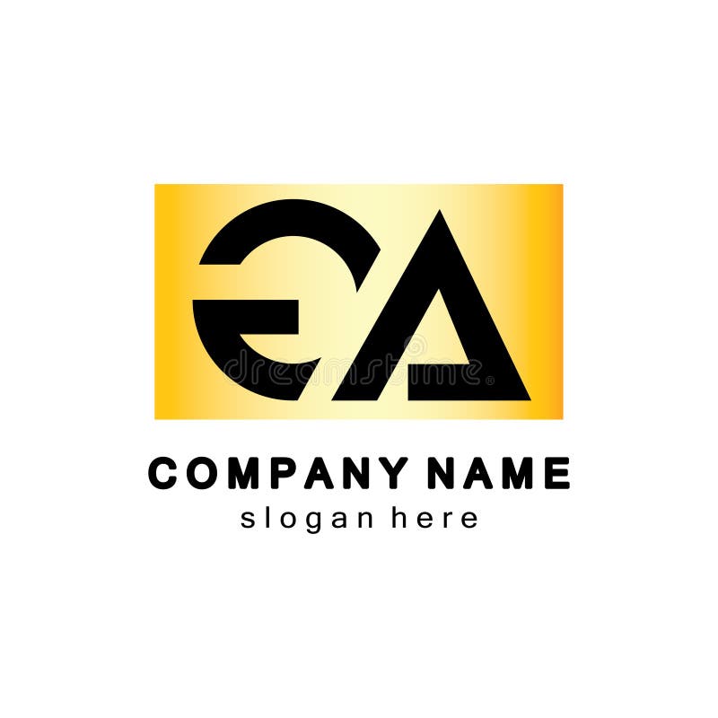 EA Initials Logo Illustration Design Vector Template Stock Vector ...