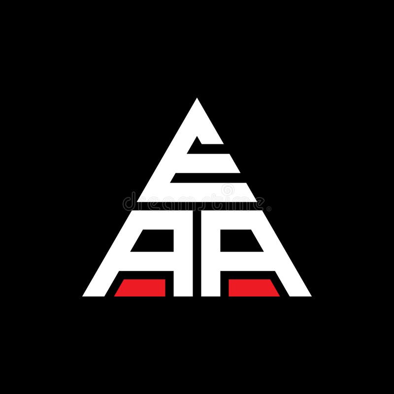 EAA Triangle Letter Logo Design with Triangle Shape. EAA Triangle Logo ...