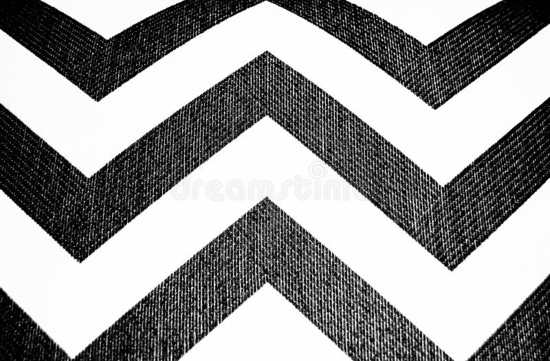 Black and White Fabric Chevron Print Stock Photo - Image of black ...