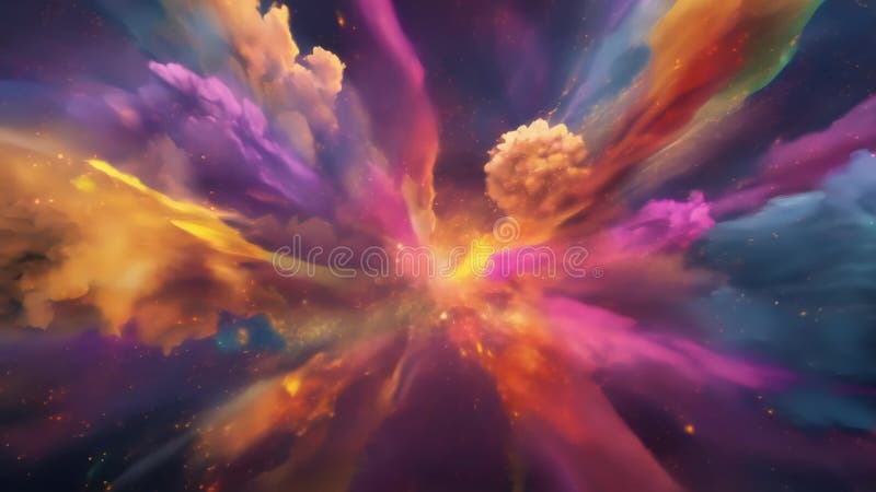 Each Explosion is a Work of Art with Colors and Shapes Colliding in a ...