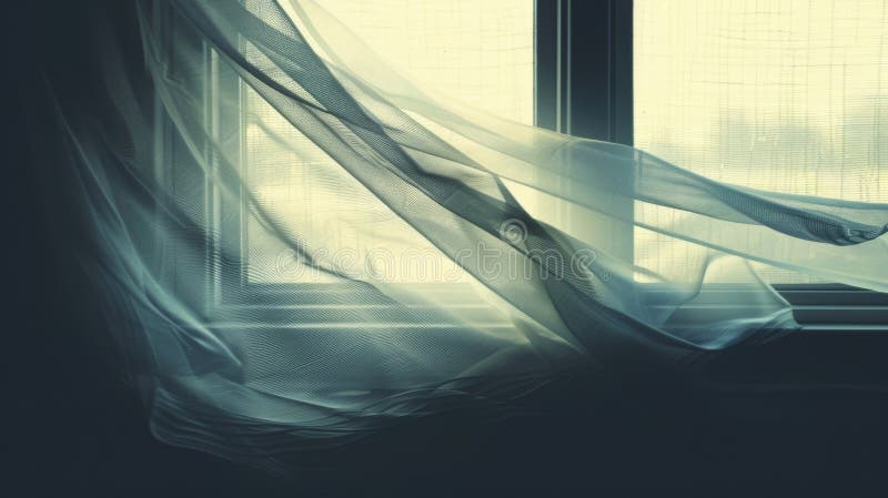 Each Gust of Wind through the Broken Window Causes the Curtain To Dance ...