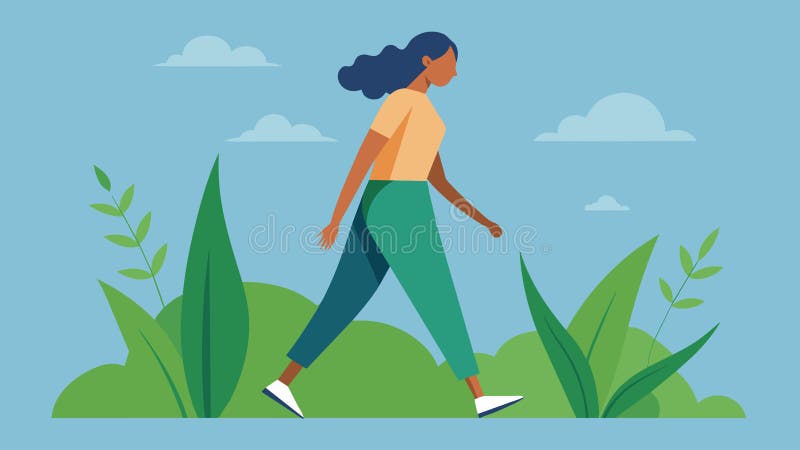 With Each Step on Her Morning Stroll she Focused on the Sensation of ...