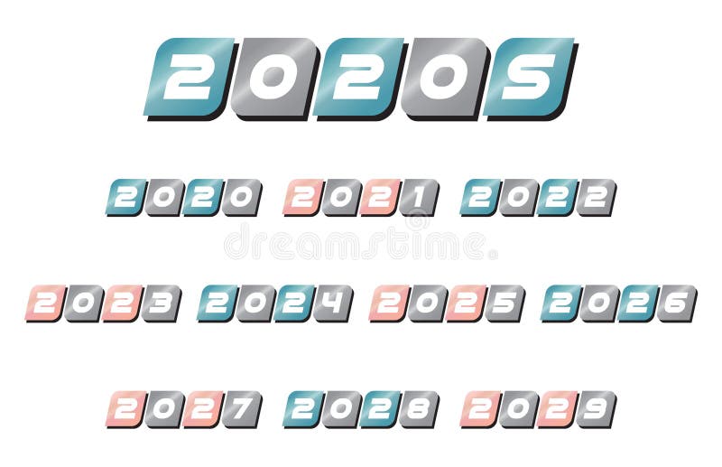 2020s Year Labels | Graduation Banners | Gen-Z Graphics | Timeline ...