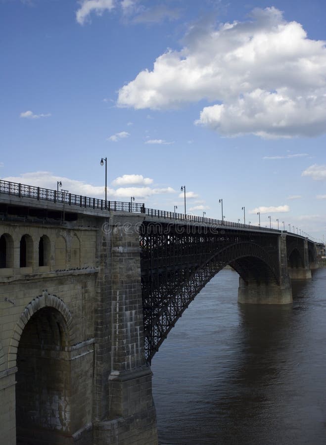 Eads Bridge stock image. Image of train, eads, mississippi - 10124011