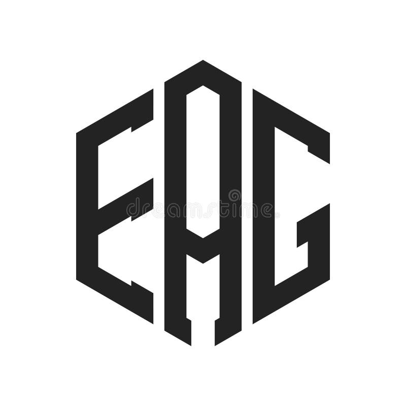 EAG Logo Design. Initial Letter EAG Monogram Logo Using Hexagon Shape ...