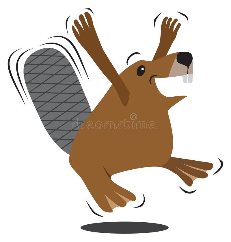 Eager Beaver stock vector. Illustration of grateful - 251711663