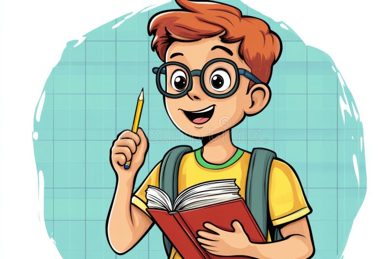Eager Student Ready To Learn Stock Illustration - Illustration of ...