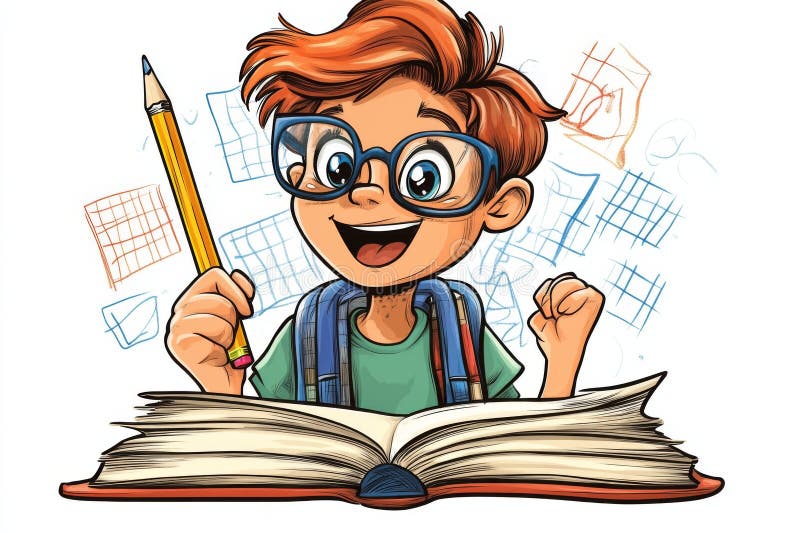 Eager Student Ready To Learn Stock Illustration - Illustration of ...