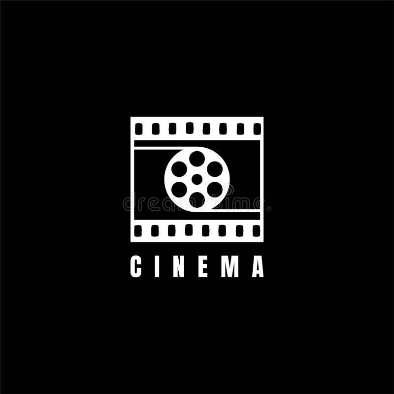 Cinema Filmstrip Film Stripes Reel Movie Production Logo Design Vector ...