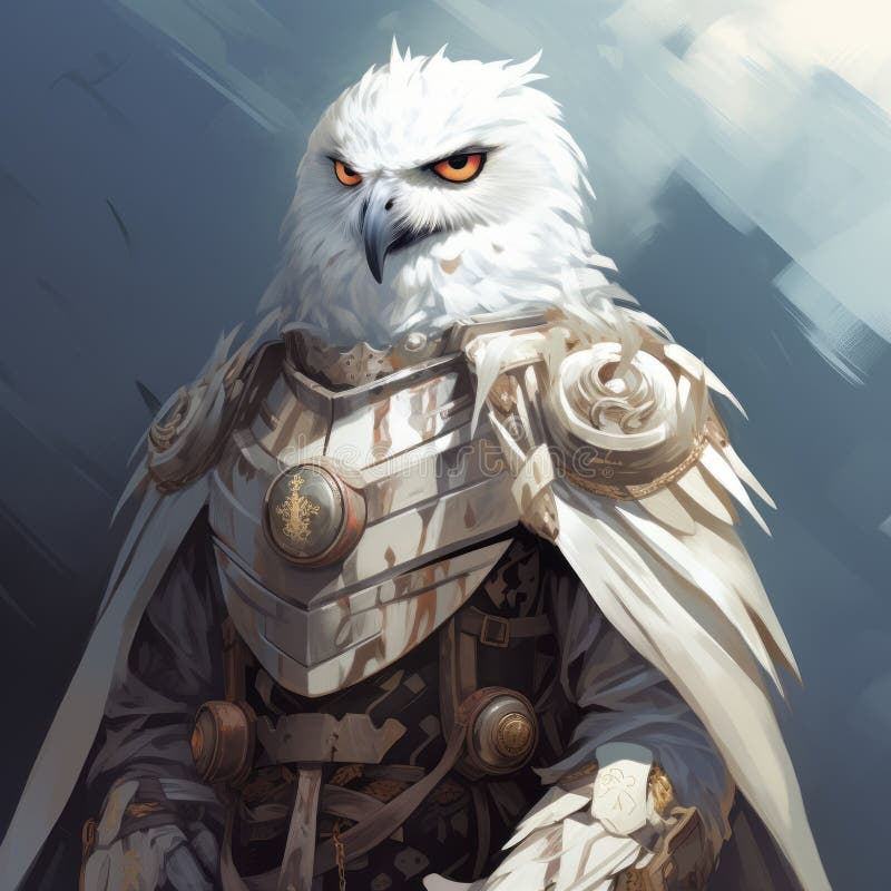Anthropomorphic White Owl God - Dnd 5e Artwork by Cliff Chiang Stock ...