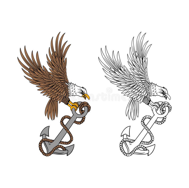 Eagle Anchor Tattoo Stock Illustrations – 81 Eagle Anchor Tattoo Stock ...