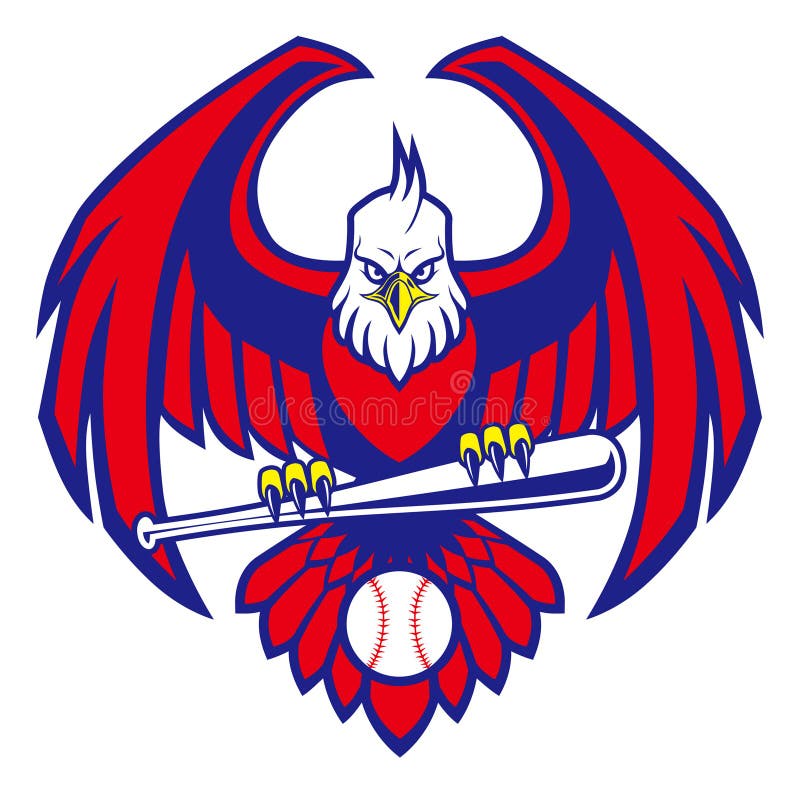 Eagle Mascot Spread The Wings Stock Vector - Illustration of grip ...