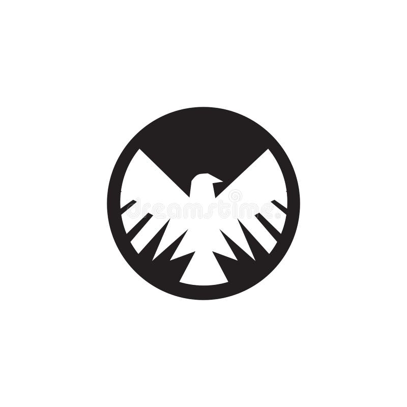 Black Eagle Icon Logo Design Stock Vector - Illustration of creative ...