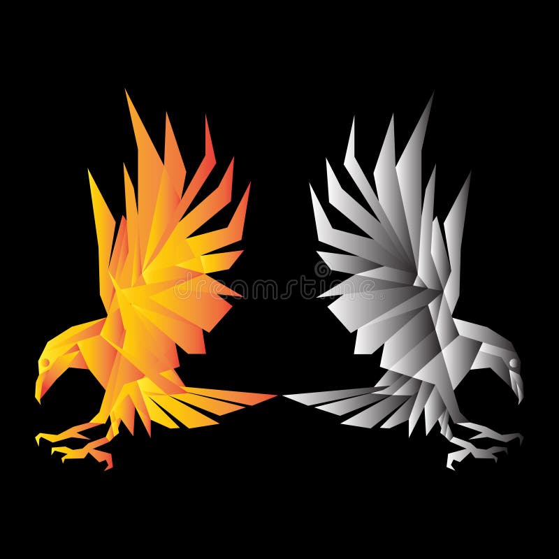 Geometric Polygon Eagle Stock Illustrations – 287 Geometric Polygon ...