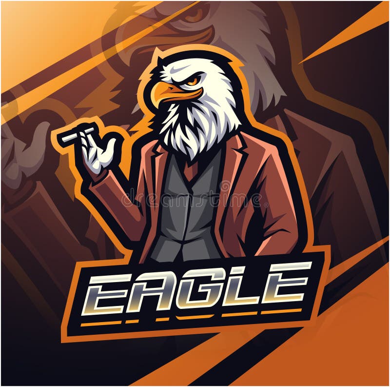 Eagle Boss Esport Mascot Logo Stock Illustration - Illustration of ...