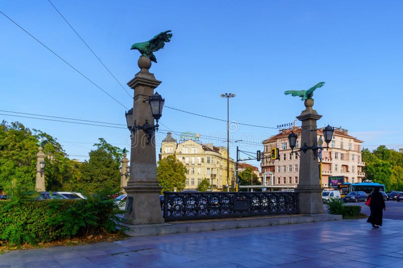 Eagle Bridge (Orlov Most), in Sofia Editorial Stock Photo - Image of ...
