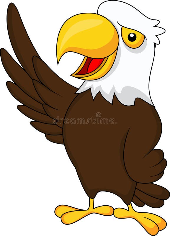 Happy Eagle Cartoon Waving Stock Illustrations – 151 Happy Eagle ...