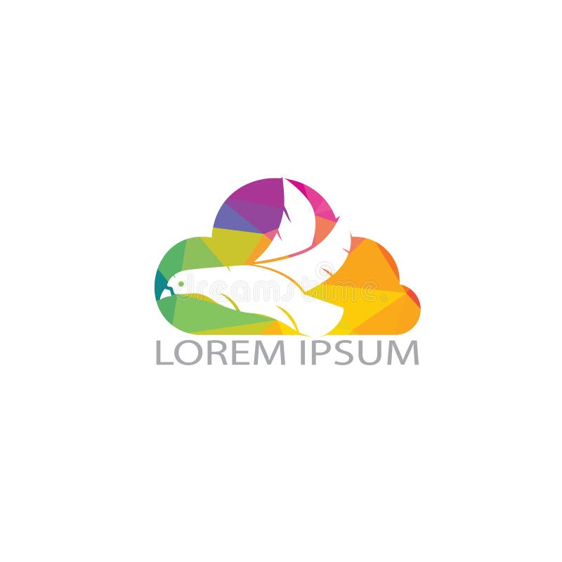 Eagle Cloud Logo Design Concept. Stock Vector - Illustration of force, energy: 156462838