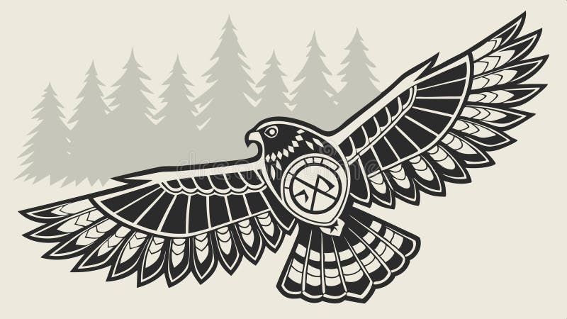 Eagle Emblem Geometric Design Symbol Strength Power Vector Design ...
