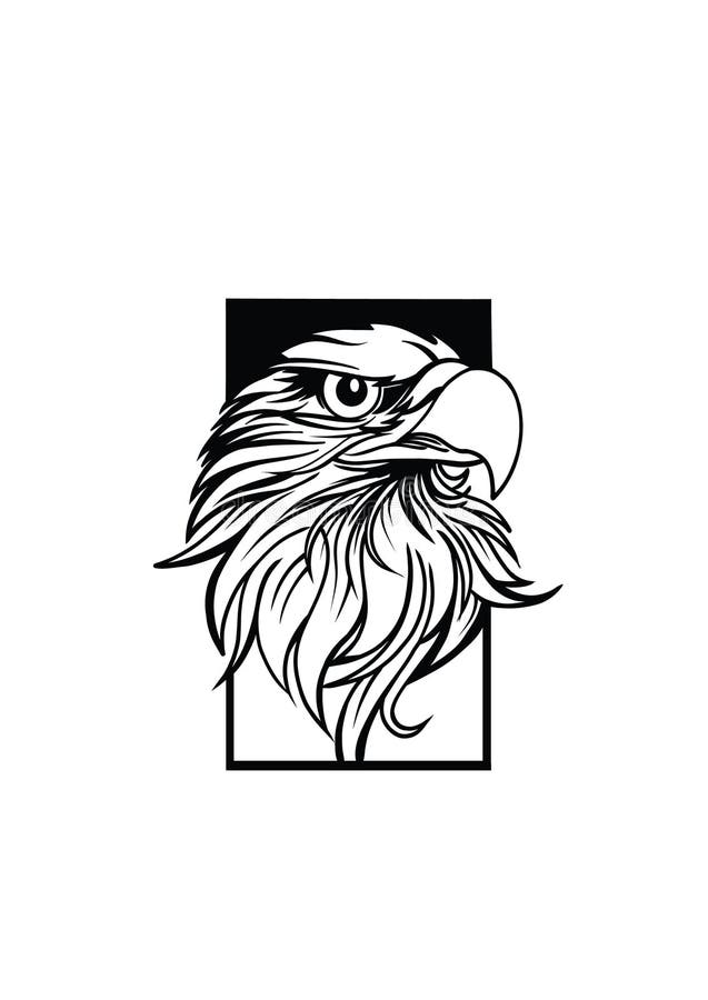 Eagle Face frame vector stock vector. Illustration of face - 309632919