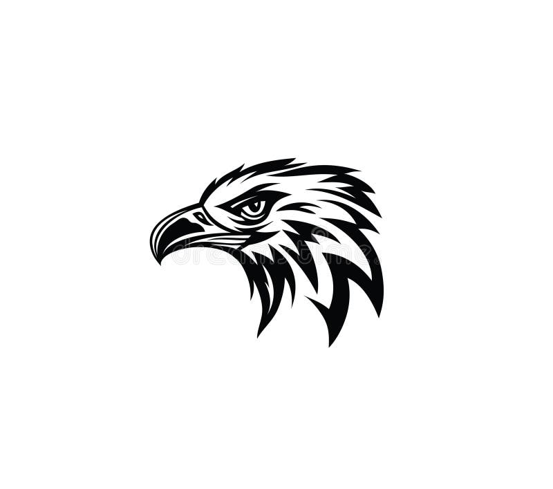 Eagle Face Line Drawing Stock Illustrations – 607 Eagle Face Line ...