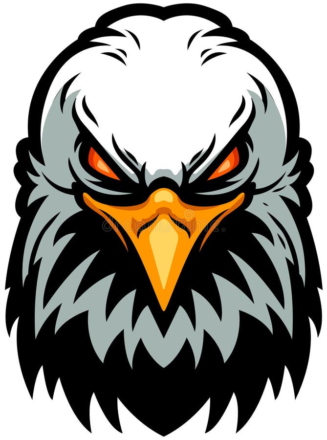 Eagle Face Illustration. Sky. Fly. Vector Stock Vector - Illustration ...