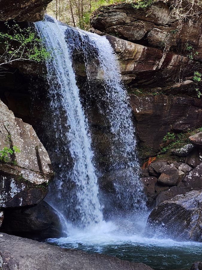 Eagle Falls Nature Art Waterfall Stock Photo - Image of waterfall ...
