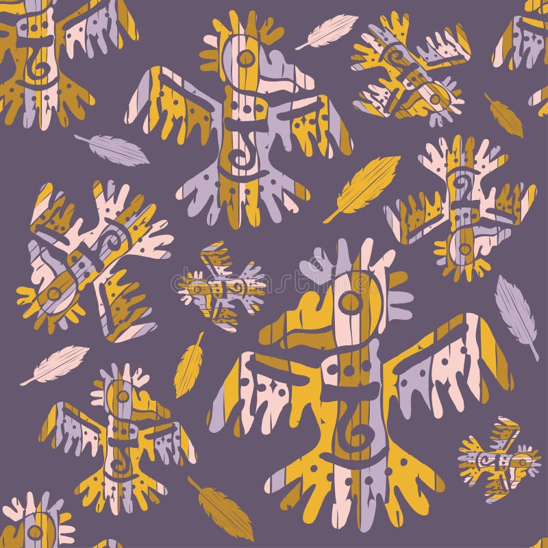 Native American Hawk Design