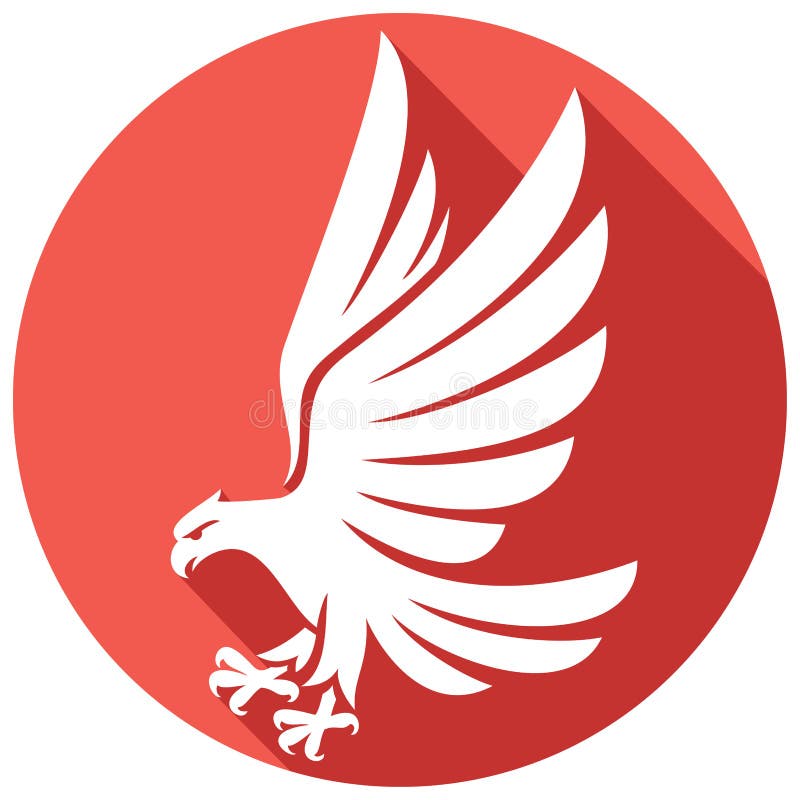 Eagle flat icon stock vector. Illustration of nature - 203606012