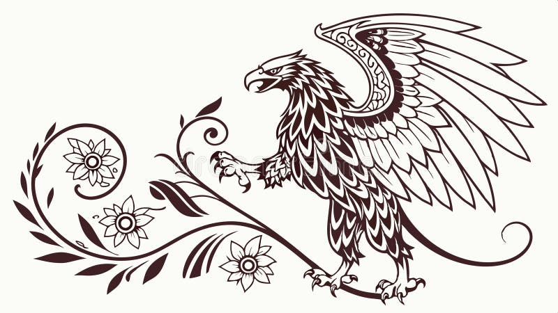 Eagle in Flight Vector, Dynamic Pose, and Bird of Prey Illustration ...