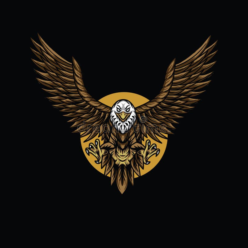 Eagle Flying Logo Design Vector Graphic Stock Vector - Illustration of ...