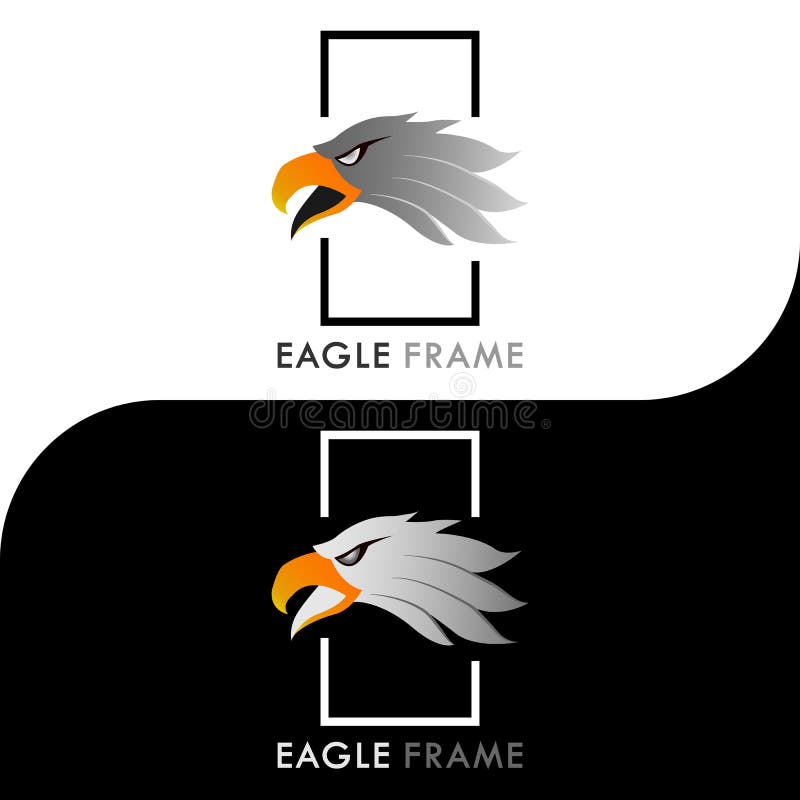 Eagle frame logo 5 stock illustration. Illustration of abstract - 128735996