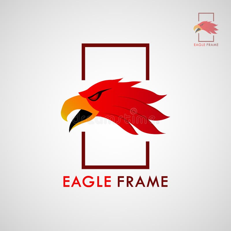 Eagle frame logo 5 stock illustration. Illustration of abstract - 128735996