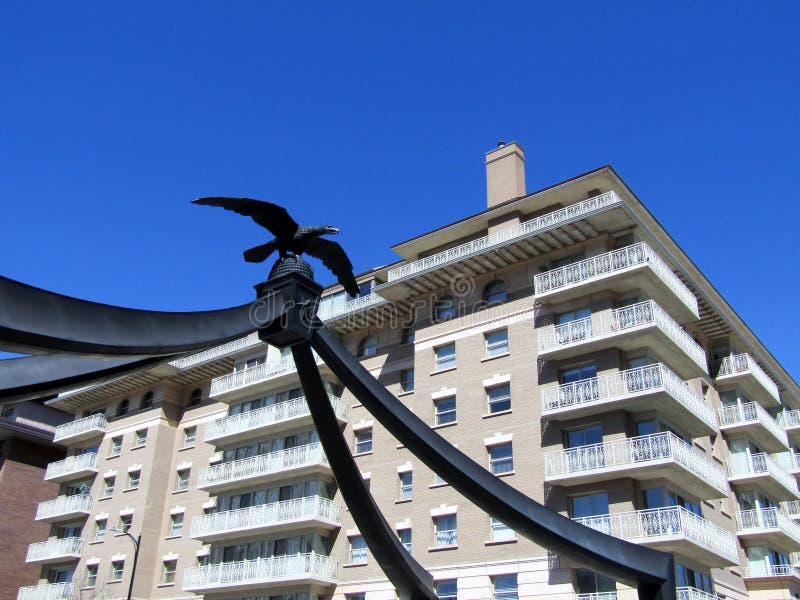 Eagle Gate Monument, Salt Lake City, Utah Redactionele Stock Afbeelding ...