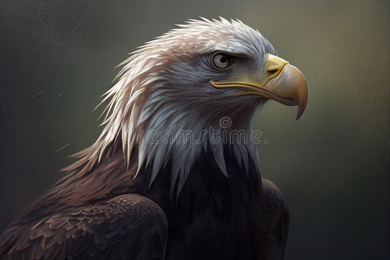 Eagle, the Head of an Eagle, a Big Beautiful Bird, Generative Ai Stock ...