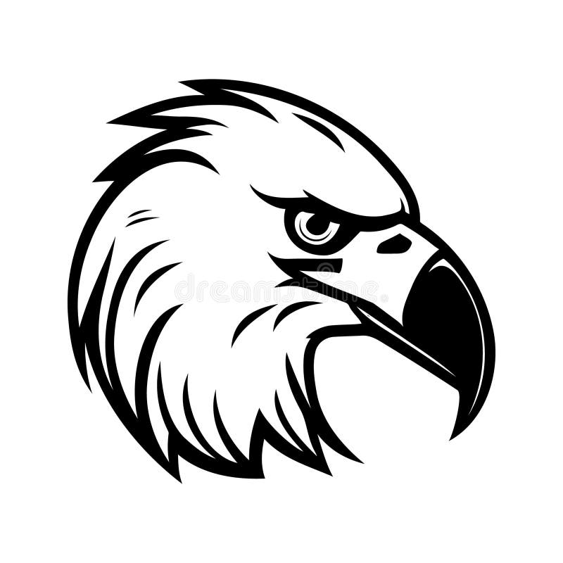 Simple Eagle Black White Drawing Stock Illustrations – 1,250 Simple ...