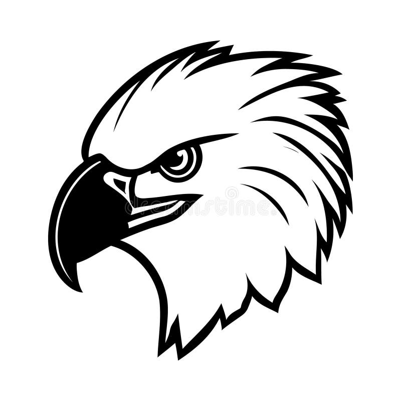Simple Eagle Black White Drawing Stock Illustrations – 1,290 Simple ...