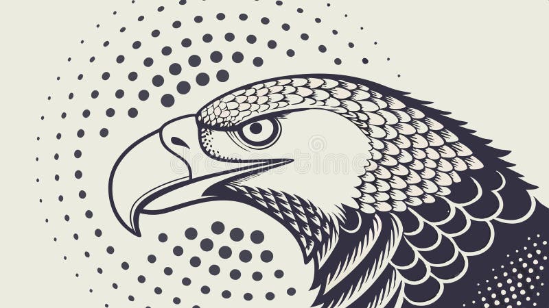 Eagle Head Front, Bird Face and Strong Gaze Vector Design Generative AI ...