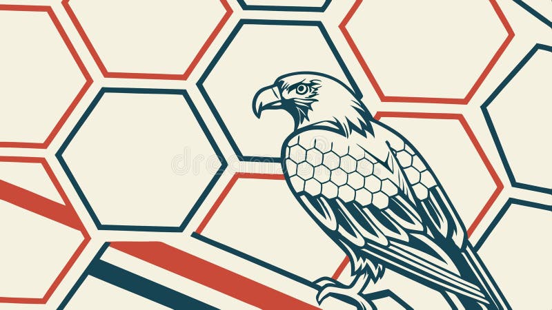 Eagle Head in Geometric Frame, Wildlife Vector Design Generative AI ...