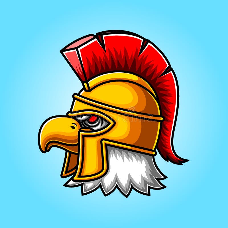 Trojan Head Logo Clip Art