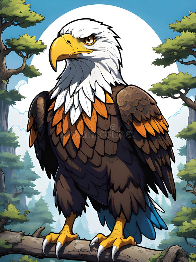 Eagle Head Illustration Graphic Design Stock Illustration ...