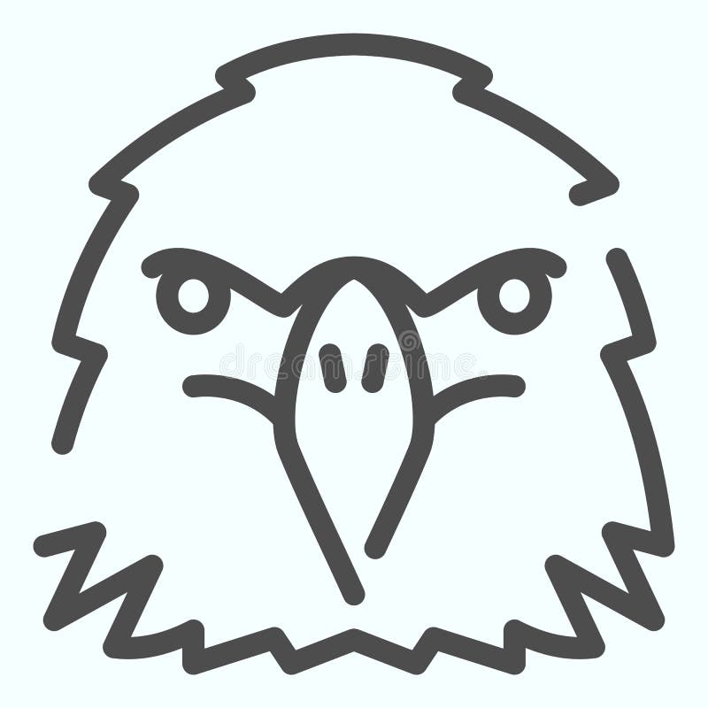 Hawk Outline Vector Icon. Thin Line Black Hawk Icon, Flat Vector Simple ...