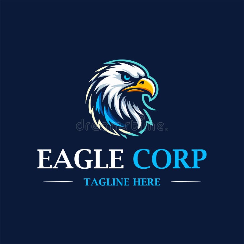 Eagle Head Logo Design Concept Template Stock Vector - Illustration of ...
