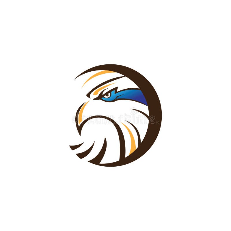 Circle Eagle Hawk Logo Symbol Stock Illustrations – 872 Circle Eagle ...