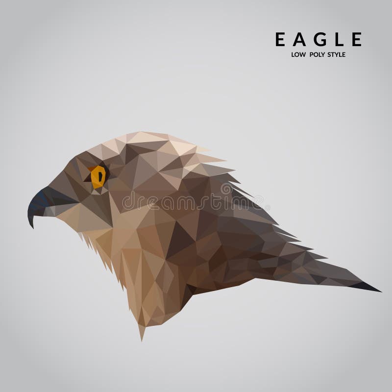 Geometric Polygon Eagle Stock Illustrations – 318 Geometric Polygon ...