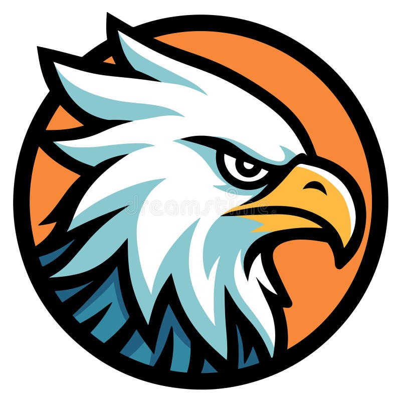 Eagle Head Mascot Circular Logo Design Stock Vector - Illustration of ...