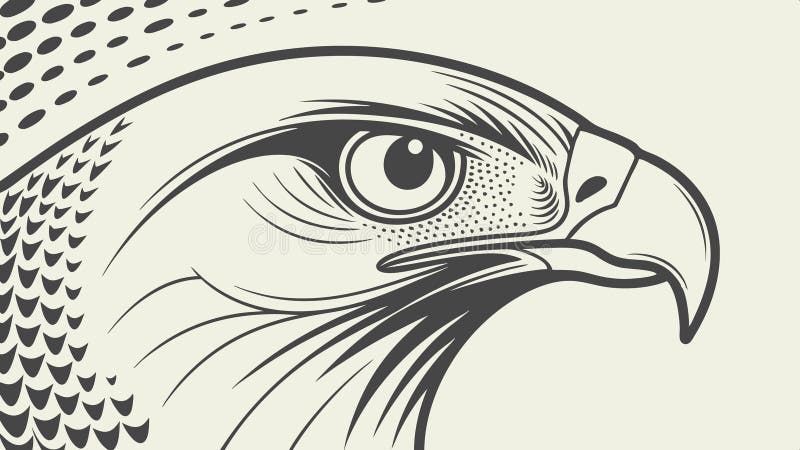 Eagle Head Side, Bird Profile and Predator Wildlife Vector Design ...