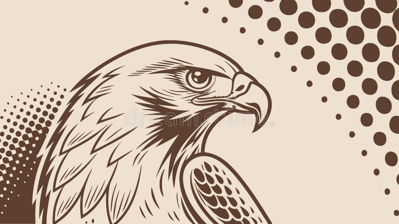 Eagle Head Side, Bird Profile and Wildlife Portrait Vector Design ...