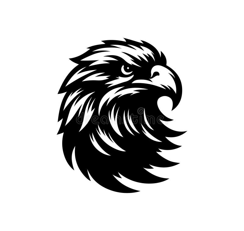 Eagle Head Silhouette Logo Icon Vector Art Illustration Design Template ...